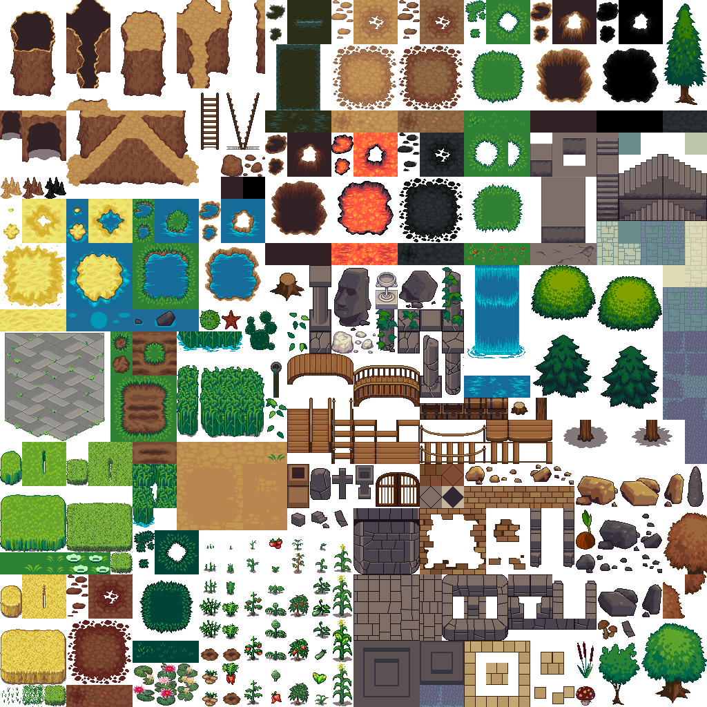LPC Tile Atlas Liberated Pixel Cup